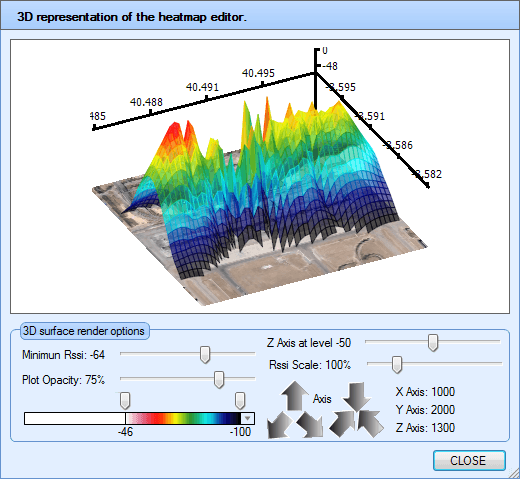 2D and 3D WLAN coverage map software and network isolines