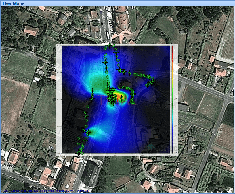 Acrylic WiFi Heatmaps satellite heatmap