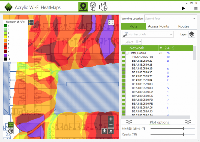 Wi-Fi access point and client density | Acrylic Wi-Fi