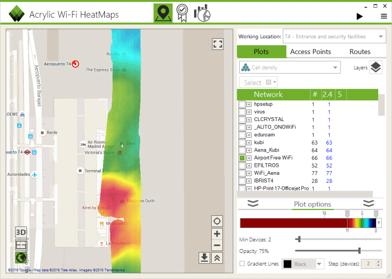 Site survey project - Wi-Fi analysis at an airport