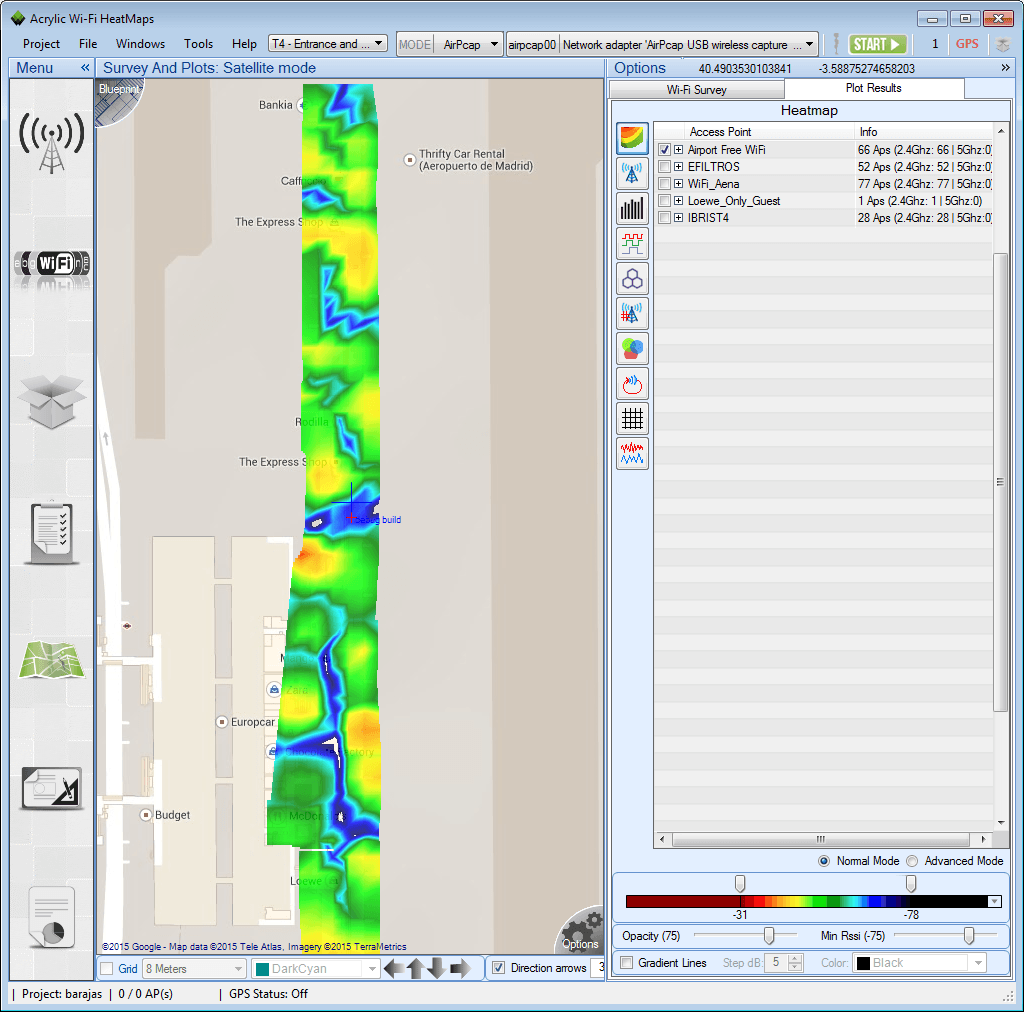 Site survey project - Wi-Fi analysis at an airport