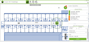 wifi planning, Design and locate access points in a simulation.