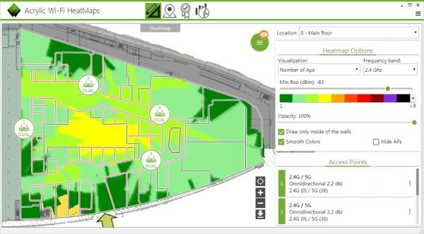 Interpret wifi planning, how to understand results | Acrylic WiFi