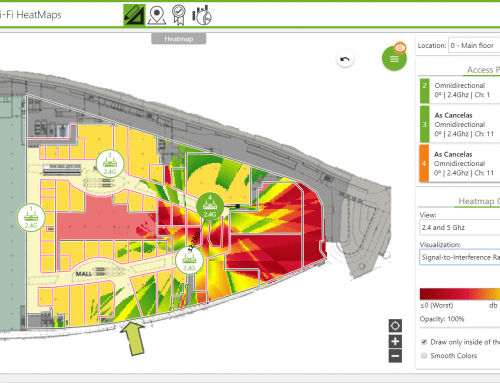 WLAN Site Survey and WiFi coverage grids for 802.11 networks