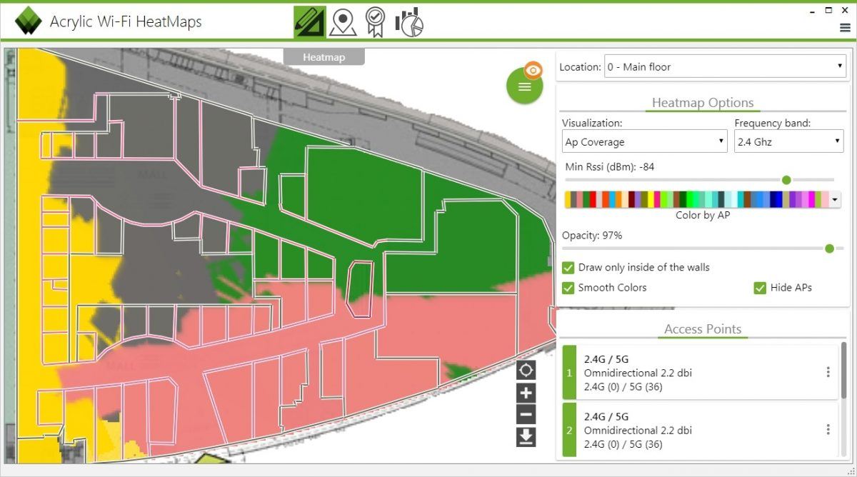 Interpret wifi planning, how to understand results | Acrylic WiFi