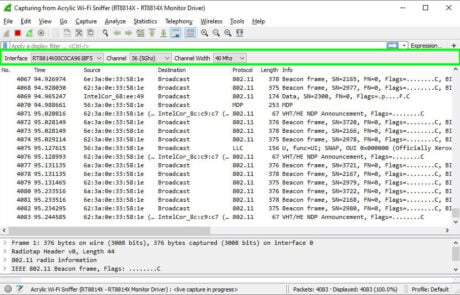 Wifi Sniffer for Windows 10 on 802.11 networks | Acrylic WiFi